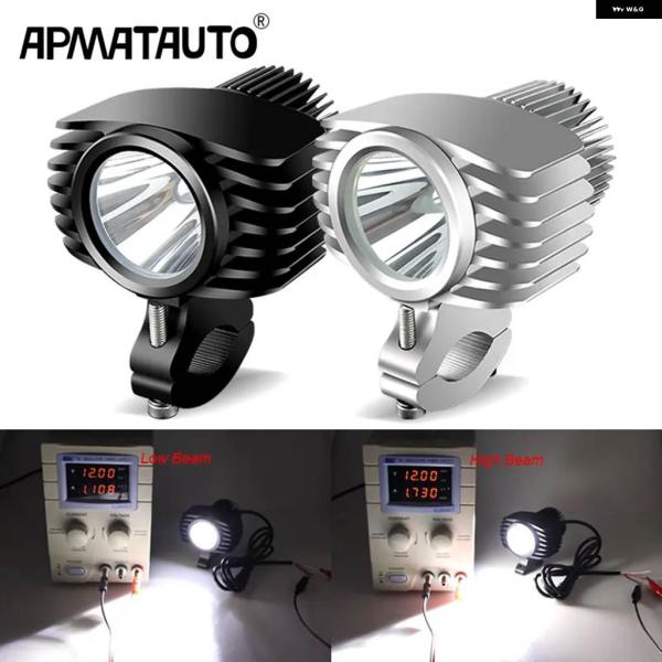 2ピース バイク LED ヘッドライト スポットライト 36W 5400LM ハイロービーム ホワイトモトフォグ DRL ヘッドランプ ハンティングスポット LIGHTS10V-72V カスタム パーツ アクセサリーHigh-concern...