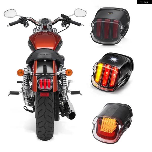 スモーククリア LED テールブレーキランプターンランプロープロファイル ハーレー ダイナエレクトラグライド ストリートグライド ファットボーイ ロードキング XL 833 1200 カスタム パーツ アクセサリーHigh-concerne...