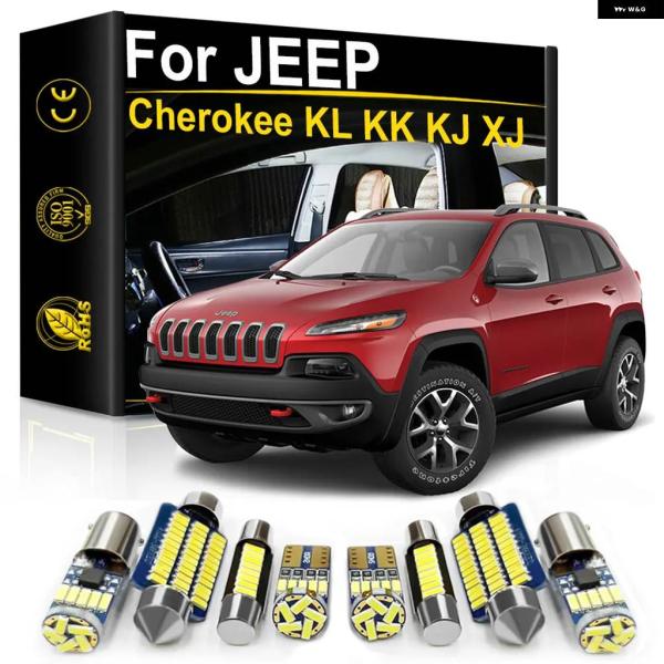 ジープ チェロキー XJ KL KJ KK 1998 2000 2001 2008 2010 2015 - 20 車内LEDライト キャンバス カスタム パーツ アクセサリーHigh-concerned chemical:NoneFor V...