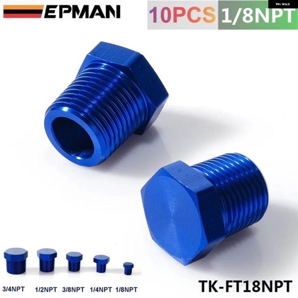 1/8インチNPT 六角頭オスポート プラグブロックオフティング アダプター ブルー TK-FT18NPT カスタム パーツ アクセサリーSpecial Features:universalItem Diameter:00inchItem ...
