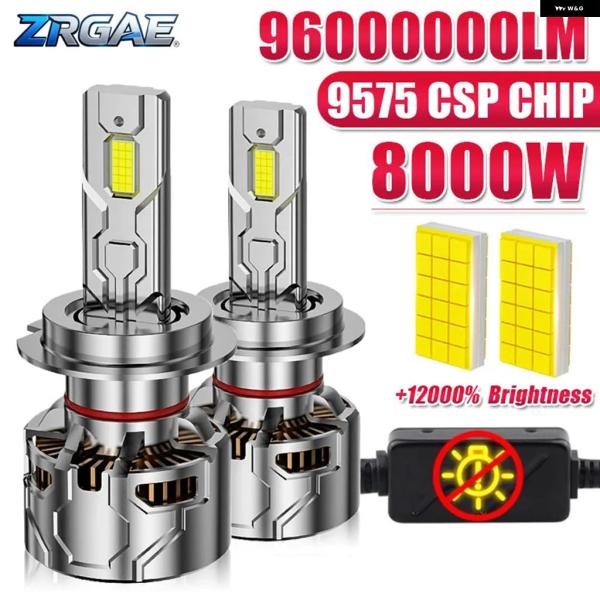 H11 8000W H7 H4 LED ヘッドライト 高出力CANBUS K5C H1 9005 HB3 9006 HB4 HIR2 9012ターボランプ6000K カー ヘッドランプ 96000000LM パーツ アクセサリー8000W ...
