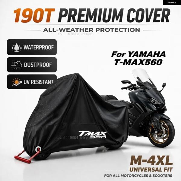 For YAMAHA T-MAX TMAX 560 T max 560 T-Max560 TMAX560 190T Motorcycle Cover Waterproof Dustproof UV Protection All Season...