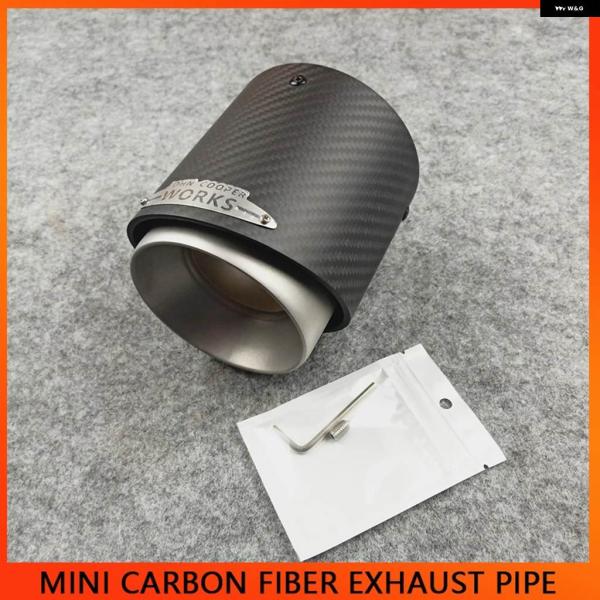1PC カーボンマフラー ミニクーパー F55/F56/F57/R56/R60/F55/F60/F56/F54 マフラーチップ テールスロート テール パイプ ノズル カスタム パーツ アクセサリーHigh-concerned chemic...