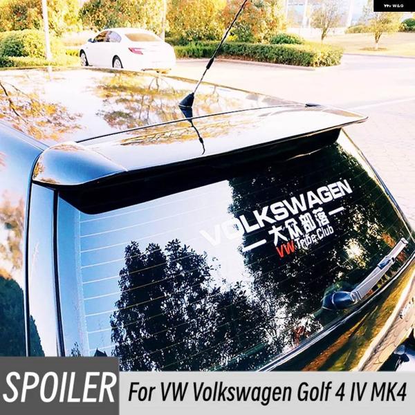 2004 05 06 07 08 VW フォルクスワーゲン ゴルフ 4 IV MK4 リアルーフ トランク リッド ブートスポイラー ウィング カー ブラック カーボン チューニング パーツ カスタム パーツ アクセサリーHigh-conc...