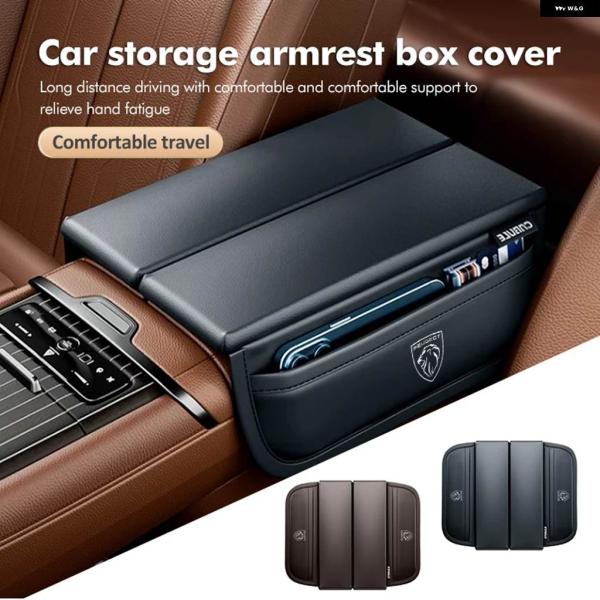 プジョー アームレスト ボックス パッド 肘置き クッション 収納 ポケット 407 508 2008 5008 307 308 3008 206 207 208 107 106 カスタム パーツ アクセサリーHigh-concerned ...