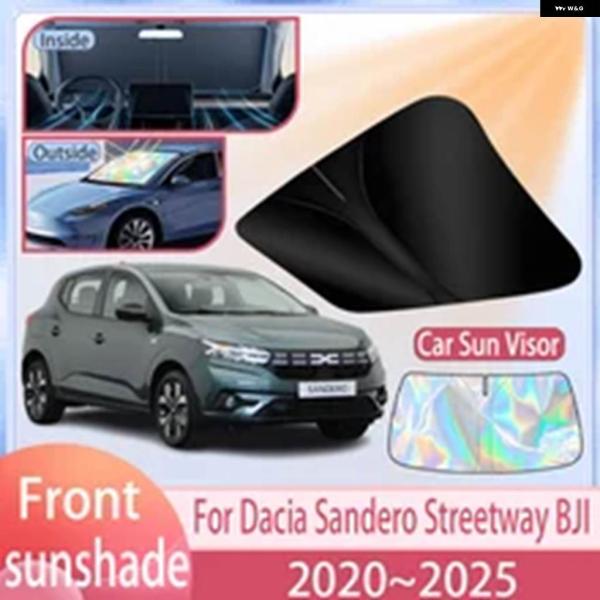 フロントガラス サンシェード DACIA SANDERO STREETWAY BJI 2020~2025 フロントガラス サンシェード カバー 紫外線防止 カスタム パーツ アクセサリーProduct application scenari...