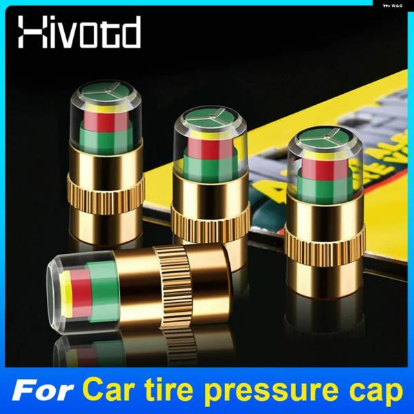 4個 タイヤ圧力キャップ バルブ ステムキャップ センサー インジケーター 全車対応 外装 スタイリング カスタム パーツ アクセサリーHigh-concerned chemical:NoneMaterial:Stainless steel...