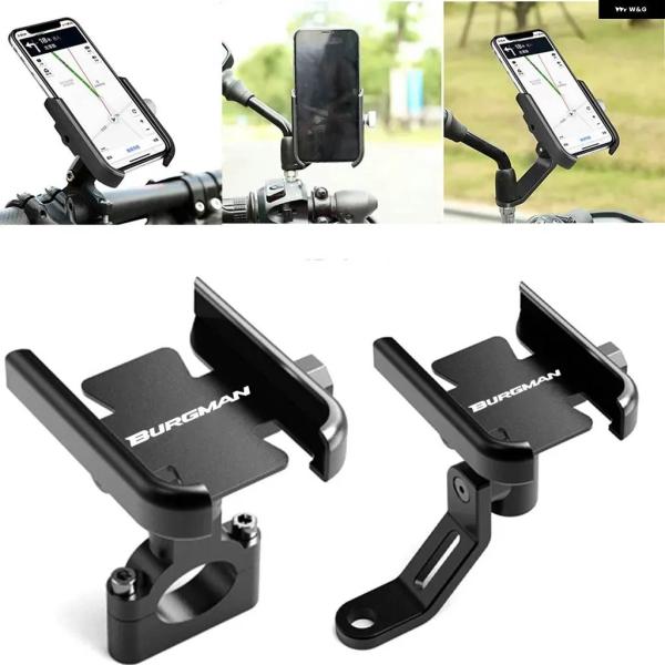 バイク ホルダー GPSミラー ブラケット スズキ バーグマン AN 650 400 125 200 250 AN125 AN200 AN400 AN650 カスタム パーツ アクセサリーHigh-concerned chemical:No...