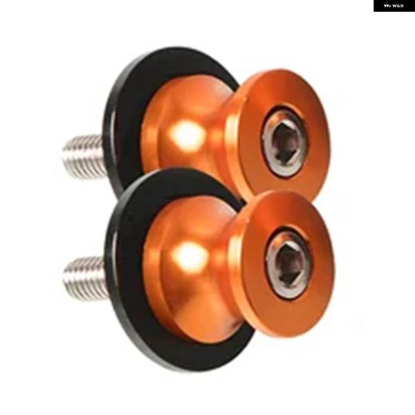 2個 KTM DUKE 125 200 390 990 オレンジ M10 スイングアーム スライダー スプール パドック スタンド ボビン スイングアーム カスタム パーツ アクセサリーHigh-concerned chemical:Non...