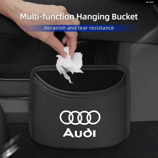 車ドア 収納 ボックス オートシートバック 吊り下げ式ゴミ箱 アウディ クワトロ TT A3 A4 A6 A5 Q5 A1 Q7 Q3 A8 カスタム パーツ アクセサリーProduct shape:RectangleSpecial Fea...