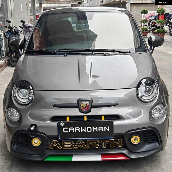 フィアットシリーズ 4 595 フロント スプリッター リップとリア ディフューザー ストリップ カバー コンボ キット ABS トリム スティックオン タイプ 500 695 カスタム パーツ アクセサリーHigh-concerned c...