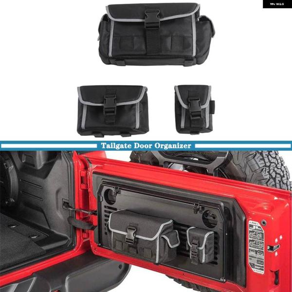 車用 収納 バッグ テールゲートドア シートバック オーガナイザー ジープ ラングラー TJ JK JL グラディエーター JT ルビコン 1997-2025 内装 カスタム パーツ アクセサリーProduct shape:Rectangl...