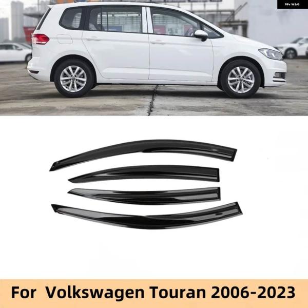 フォルクスワーゲン VW トゥーラン 2006 - 12 2015 2016 -2023 ウィンドウバイザー レインサンガード ベント ウィンド ディフレクター カスタム パーツ アクセサリーMaterial:PlasticHigh-con...