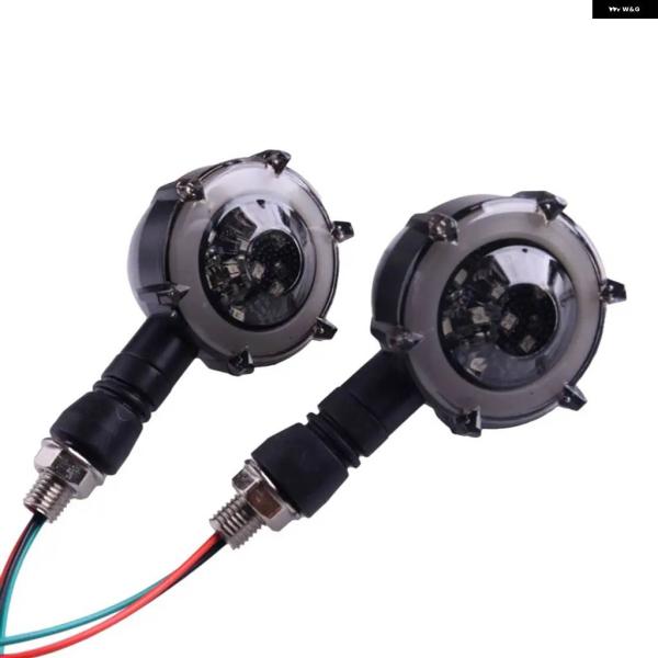 1ペア オートバイ イエロー レッド 流れる点滅 LED ウィンカーライト ランプ インジケーター ホンダ シャドウ エース エアロ 1100 750A カスタム パーツ アクセサリーBattery Included:NoHigh-conc...
