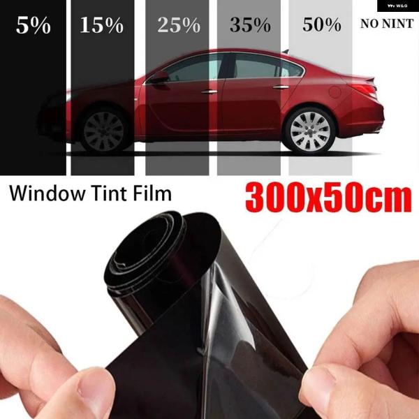 1ロール 50X3M ソーラーUVウィンドウティントフィルム サンシェード 傷防止 車用フィルム VLT 1%-50% 熱UVブロック ガラス ステッカー カスタム パーツ アクセサリーHigh-concerned chemical:Non...