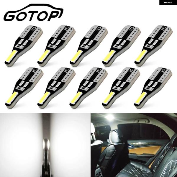 10個 T10 LED 電球 W5W 194 168 LED 電球 パーキング バルブ オートウェッジクリアランスランプ 室内灯 12V カスタム パーツ アクセサリーFor Vehicle Brands/Model:UniversalVo...