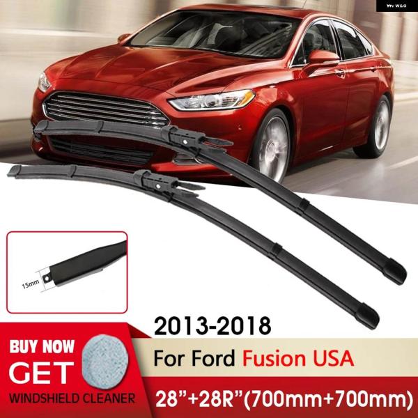 ワイパー フロント ワイパー ブレード 28インチ28Rインチ フォード フュージョン USA 2013-2018ピン チ タブ アーム フロントガラス フロント ウィンドウ カスタム パーツ アクセサリーPlacement:FRONTYe...