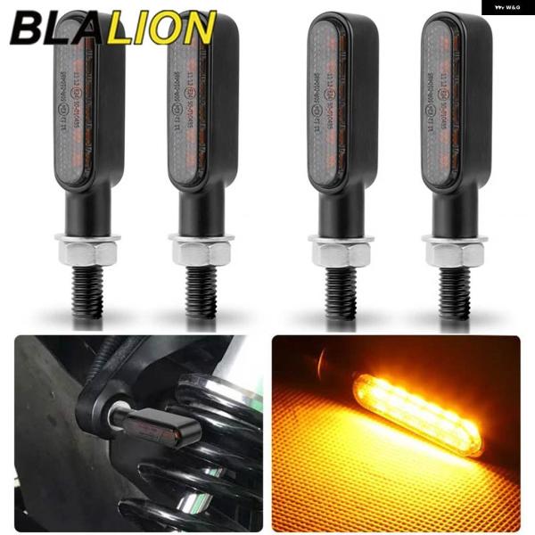 2個 6 LED バイク インジケーター ミニ LED ウィンカーライト フラッシャー アンバー ランプ ブリンカー ヤマハ カワサキ カスタム パーツ アクセサリーBattery Included:NoHigh-concerned che...