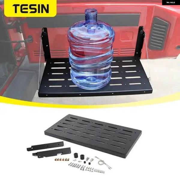 車用テールゲートテーブル 折りたたみ式 リアドア 収納 ラック GE シェルフ ブラケット ジープ ラングラー JK 2007 - 2017年10月〜 カスタム パーツ アクセサリーHigh-concerned chemical:NoneS...