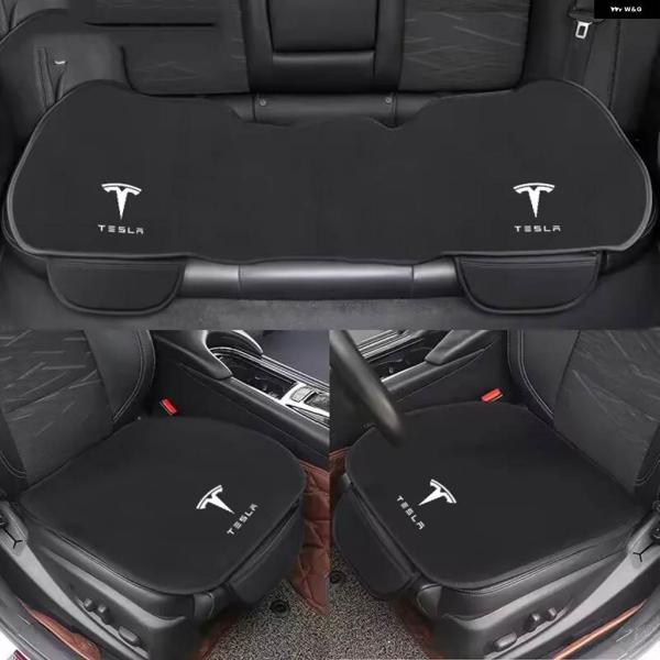 テスラ モデル3 モデルS X モデルY ロードスター SPACEX 内装用 車用フロント リアシート クッション フランネル カバー カスタム パーツ アクセサリーHigh-concerned chemical:NoneModel Nam...
