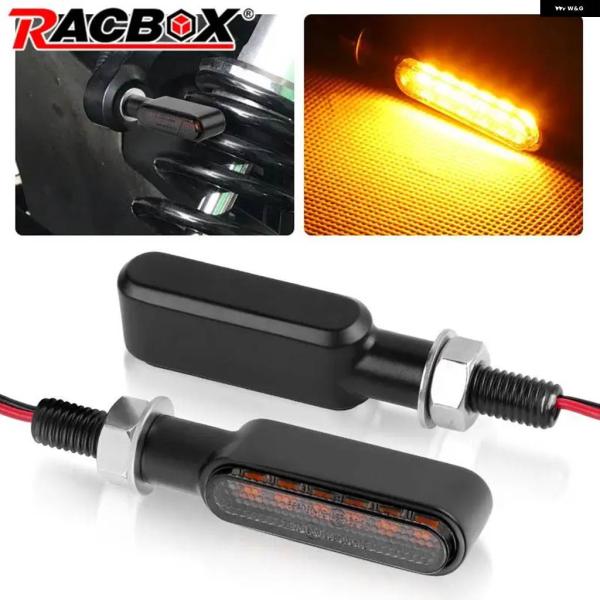8MM 6LED ミニ バイク ウィンカーライト アンバー インジケーター フラッシャー ウインカーランプ チョッパー ホンダ 12V用 カスタム パーツ アクセサリーBattery Included:NoHigh-concerned ch...