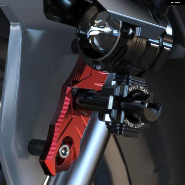 フロントホイールスポットライト ブラケット レトロ補助ライト固定 AEROX NVX155 LEDランプエクスパンダー カスタム パーツ アクセサリーProtective parts:OtherHigh-concerned chemical...