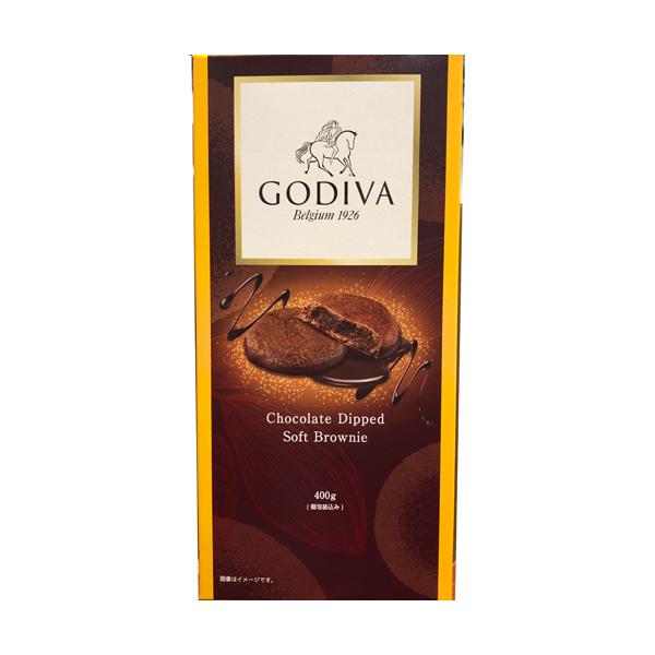 しっとり濃厚なソフトブラウニー生地を、口どけ滑らかなGODIVAチョコレートでディップした、贅沢な二層仕立て。ブラウニーのほろ苦さと、ディップされたチョコレートの甘みが絶妙なバランス。■名称:クッキー■内容量:400g（個包装込み）■原材料...