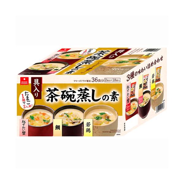 具材の準備いらず！だしと具に本気でこだわった、フリーズドライ製法の具入り茶碗蒸しの素たまごを1個加えて、電子レンジで調理するだけで、本格的な味わいの茶碗蒸しができあがります。■名称:茶碗蒸しの素■原材料:【紅ずわい蟹】紅ズワイガニ（国産）、...