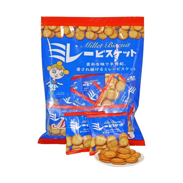 豆を揚げた油をそのまま使用してビスケットを揚げることで、他のビスケットにはない独特のコクと香ばしさを生み出しています。一口食べると止まらない、ほんのりした甘さと絶妙な塩気の「あまじょっぱさ」が、お子様からお年寄りまで幅広く支持されています。...