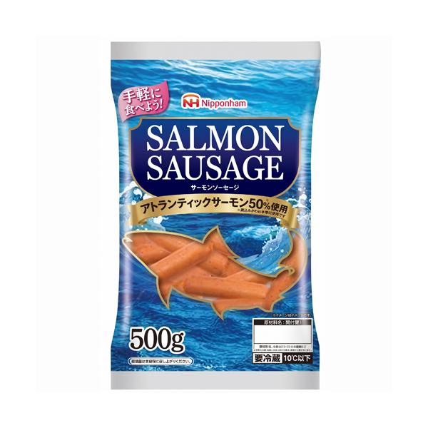 ノルウェー産アトランティックサーモンを贅沢に50％使用。サーモンならではの豊かな旨味とコクを存分に味わえます。スライスしてそのままおつまみにするほか、炒め物、サラダのトッピング、スープの具材など、さまざまな料理に大活躍。ジューシーで満足感の...