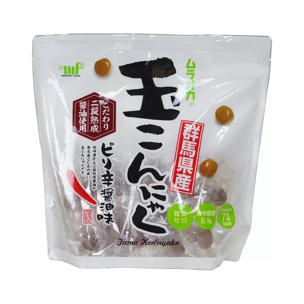 群馬県産の玉こんにゃくを二段熟成醤油でピリ辛醤油味に仕上げました。脂質ゼロ、食物繊維6.4g、100gあたり73kcal玉こんにゃく一個ずつを個包装して、350gたっぷり入っています。ダイエットの間食やおつまみ、仲間とシェアするのにも便利な...
