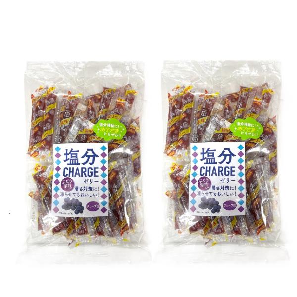 お早めにおめしあがりください。また、賞味期限が短い等の理由でのご返金は致し兼ねますので予めご了承ください。手軽に塩分・水分補給ができるグレープ味のスティックゼリーです。夏場のスポーツや屋外作業での発汗作用により、失われがちな塩分・水分をバラ...