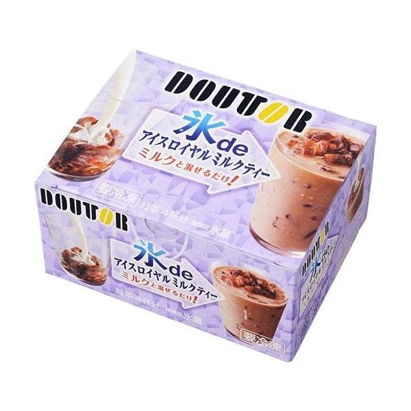 ドトール　氷ｄｅアイスミルクティドトールの香り豊かな紅茶をそのまま氷にしました。ミルクを注いでロイヤルアイスミルクティの出来上がりです。