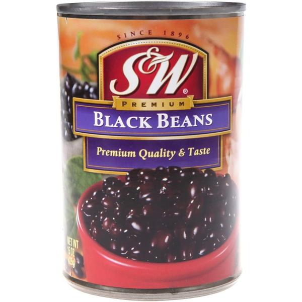 S&amp;W製品は世界70ヶ国の市場で最高品質商品として大きな信頼を得ている商品です。ブラックビーンズは黒いんげん豆の水煮です。肉類との煮込み料理に適していますが、スープや米料理のつけ合わせとして使用できます。サルサソースに入れて、トルテ...