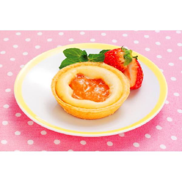 タルト生地にスポンジをのせ、りんごジャムをトッピングしました。りんご果肉を使ったジャムの酸味がアクセントです。原料に卵・乳・小麦を使用しておりません。フレンズスイーツ専用工場で製造をし、卵・乳・小麦のアレルゲン検査（合格基準対象アレルゲン2...