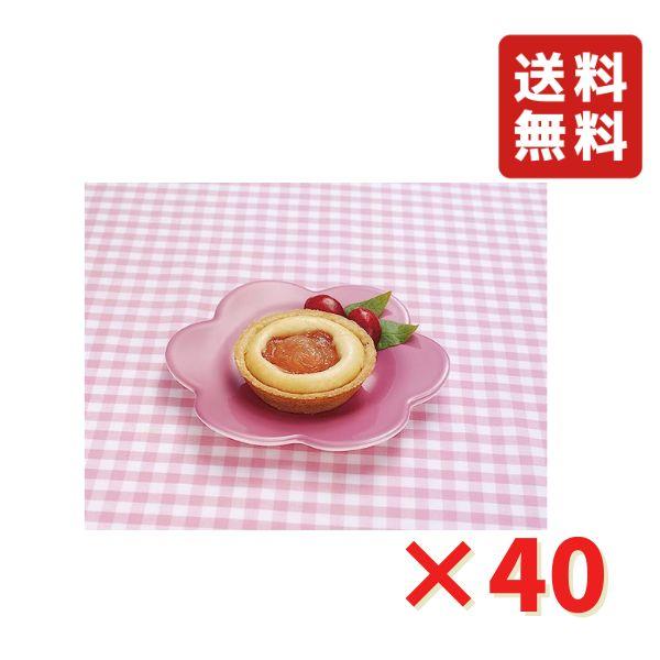 タルト生地にスポンジをのせ、もものジャムをトッピングしました。爽やかなもものおいしさを味わいください。