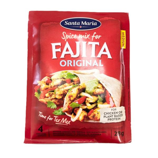 サンタマリア「ファヒータスパイスミックス」は、テックスメックス料理に欠かせない鶏肉のためのシーズニングです。クミンやパプリカなどのスパイスを絶妙なバランスでブレンドし、香ばしくスパイシーな香りが食欲をそそります。使い方は簡単。お好みの具材（...