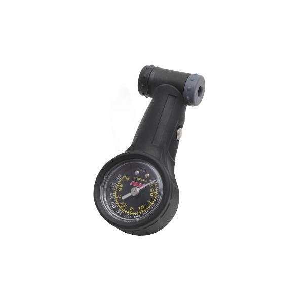 モーターサイクル・MTB専用エアゲージ。携帯に便利なコンパクト設計ながら見やすい文字盤。針は計測位置で止まる為、読み取りしやすい。減圧調整が可能なマイクロアジャストボタンを装備。測定可能範囲：(0〜400kPa/0〜58psi)のスタンダー...