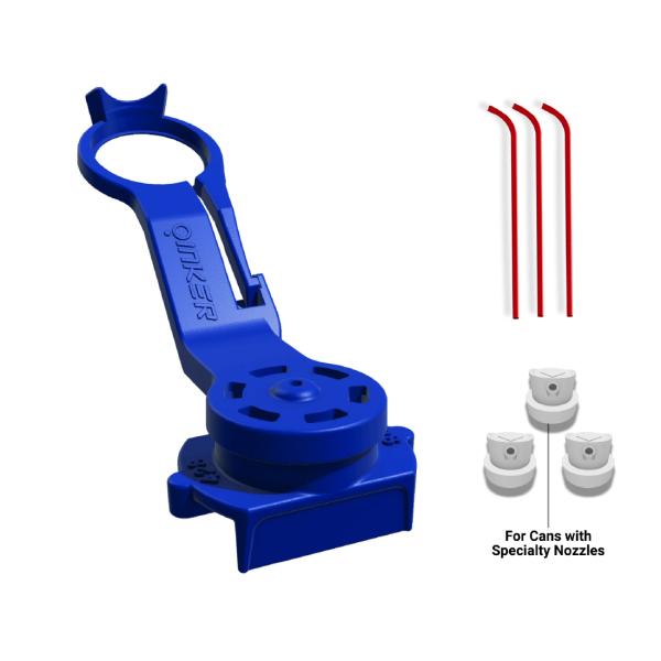市販のチェーンルブ缶に取り付けて、素早い注油ができる。それぞれのチェーンサイズに合わせた設計で、注油が最も必要になる部分へ確実に塗布できます。リンクプレート側面部まで覆うことでルブの飛び散りを防ぎ、足回りのルブ汚れを最低限に抑えると同時にチ...
