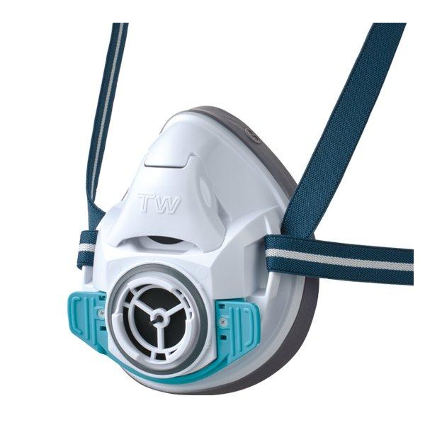 ・種類　防じん防毒兼用マスク面体・半面形面体・名称　TW01C・面体カラー　WH（白磁 はくじ）・防じん区分　RL1・捕集効率80.0%以上・指定防護係数　4・防じん区分　RL2・捕集効率95.0%以上・指定防護係数　10・防毒兼用・面体カ...