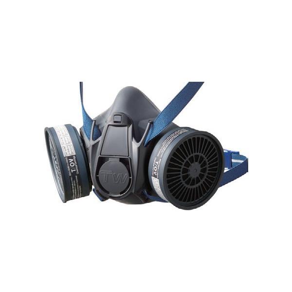 ・種類　マスク面体・メーカー　重松製作所・名称　TW02 Mサイズ・フィルタ、吸収缶は2個使用・販売単位　1個・注意文　モニターの発色具合によって実際の商品と色合いが異なる場合があります。