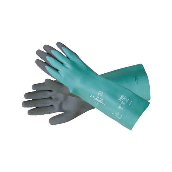 ・種類　耐切創機能付き化学防護手袋・名称　58-735・全長350mm・JIS T 8116：2005 化学保護長靴 適合品・サイズ　S、M、L・販売単位　1双・注意文　モニターの発色具合によって実際の商品と色合いが異なる場合があります。