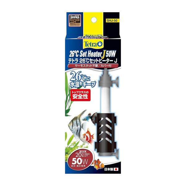 ●「Ｊ」はＪＡＰＡＮの「Ｊ」、国産でトップクラスの安全性を実現しました。●サーモスタット不要の観賞魚水槽用のオートヒーターです。●自動温度調節器により、水槽水温が５℃〜２５℃の時、水槽水温を一般的な熱帯魚、水草に適した２６℃前後（約２６℃±...