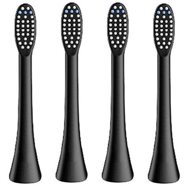 【商品名】　INFINITUSVALUE InfinitusValue スマートトラッキング電動歯ブラシ専用替えブラシ レギュラーサイズ 4本組 ブラッ 【商品説明】　・原産地:中国・同梱品:ブラシヘッド2本・本体サイズ:高さ70×幅105...