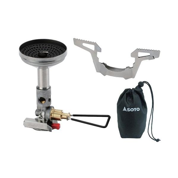 【おススメポイント】 SOTOマイクロレギュレーターストーブ ウインドマスターはゴトクが着脱式。本体には「小型3本ゴトク」が標準セットされていますが、別売の「大型4本ゴトク」を取付けることで鍋が安定して調理しやすく使いやすいストーブ。寒さに...