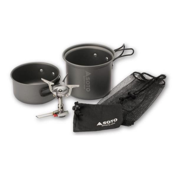 メーカー名：ソトメーカー品番：SOD-320CC■アミカス●外形寸法幅76X奥行100X高さ86mm(使用時・本体のみ）幅40X奥行43X高さ75mm(収納時）●ゴトク径ゴトク外径：φ106mm/ゴトク内径：φ42mm　●重量：81g（本体...