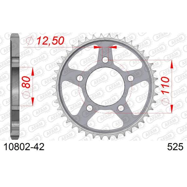メーカー名：アファムメーカー品番：10802-42販売備考：主な適合:CRF1000L AfricaTwin/DCT 16-17適合情報：ホンダ[HONDA] CRF1000L Africa Twin [アフリカツイン] 16-19ホンダ[...