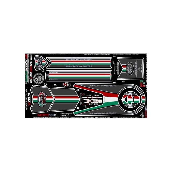 メーカー名：モトグラフィックスメーカー品番：MT-DTF001S販売備考：キャンセル不可商品です。TANK/FRONT FENDER KIT ブラック/トリコローレ TANK&amp;FRONTFENDER KIT適合情報：ドゥカティ[DU...