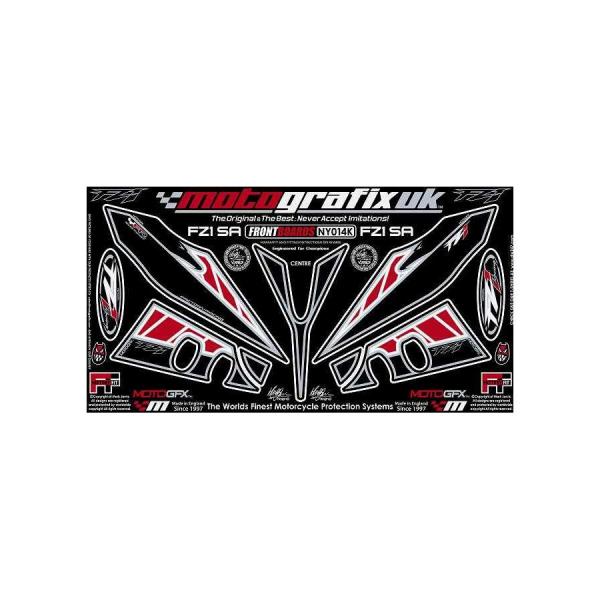 メーカー名：モトグラフィックスメーカー品番：MT-NY014K販売備考：キャンセル不可商品です。FRONT BODY PAD ブラック/レッド/ホワイト適合情報：ヤマハ[YAMAHA] FZ1 FAZER [フェザー RN21J]  SA ...