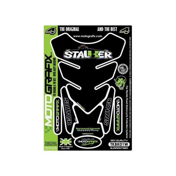 メーカー名：モトグラフィックスメーカー品番：MT-TKBK01W販売備考：キャンセル不可商品です。TANK PAD KAWASAKI STALKER ブラック/グリーンタイプ：KAWASAKI STALKERカラー：ブラック/グリーン